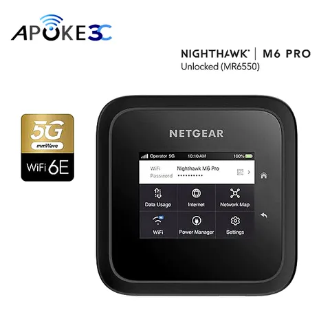 【Netgear】MR6550 Nighthawk M6 Pro 5G mmWave 高速隨身分享器 8Gbps 行動網卡 2.8吋觸控螢幕 ...