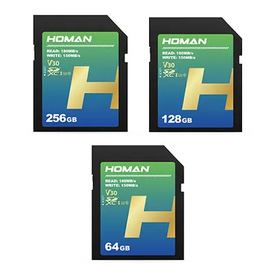 HOMAN UHS-I SD Card V30 記憶卡 64GB 128GB 256GB
