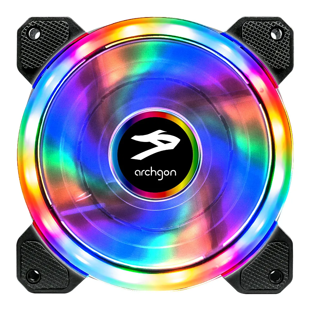 RGBSF02 Blaze PWM RGB Radiator Fan-Rainbow Effect
