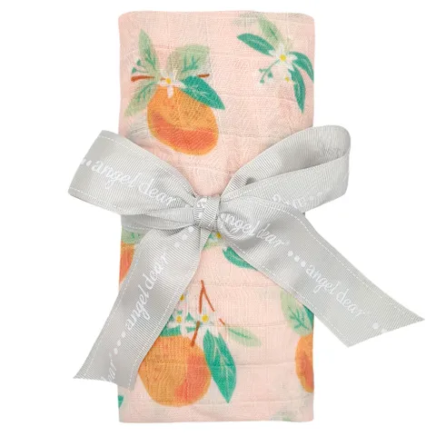 ANGEL DEAR Bamboo Muslin Swaddle (Orange Blossom)