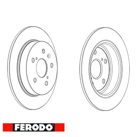 FERODO BRAKE DISCS SUZKI SX4 06B~14/ DDF2075 / 後碟