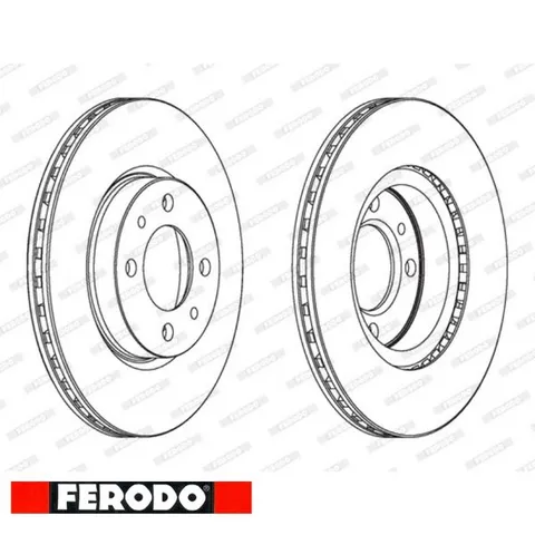 FERODO BRAKE DISCS LANCIA DEDRA 899~99(835)/ DDF521＃ / 前碟