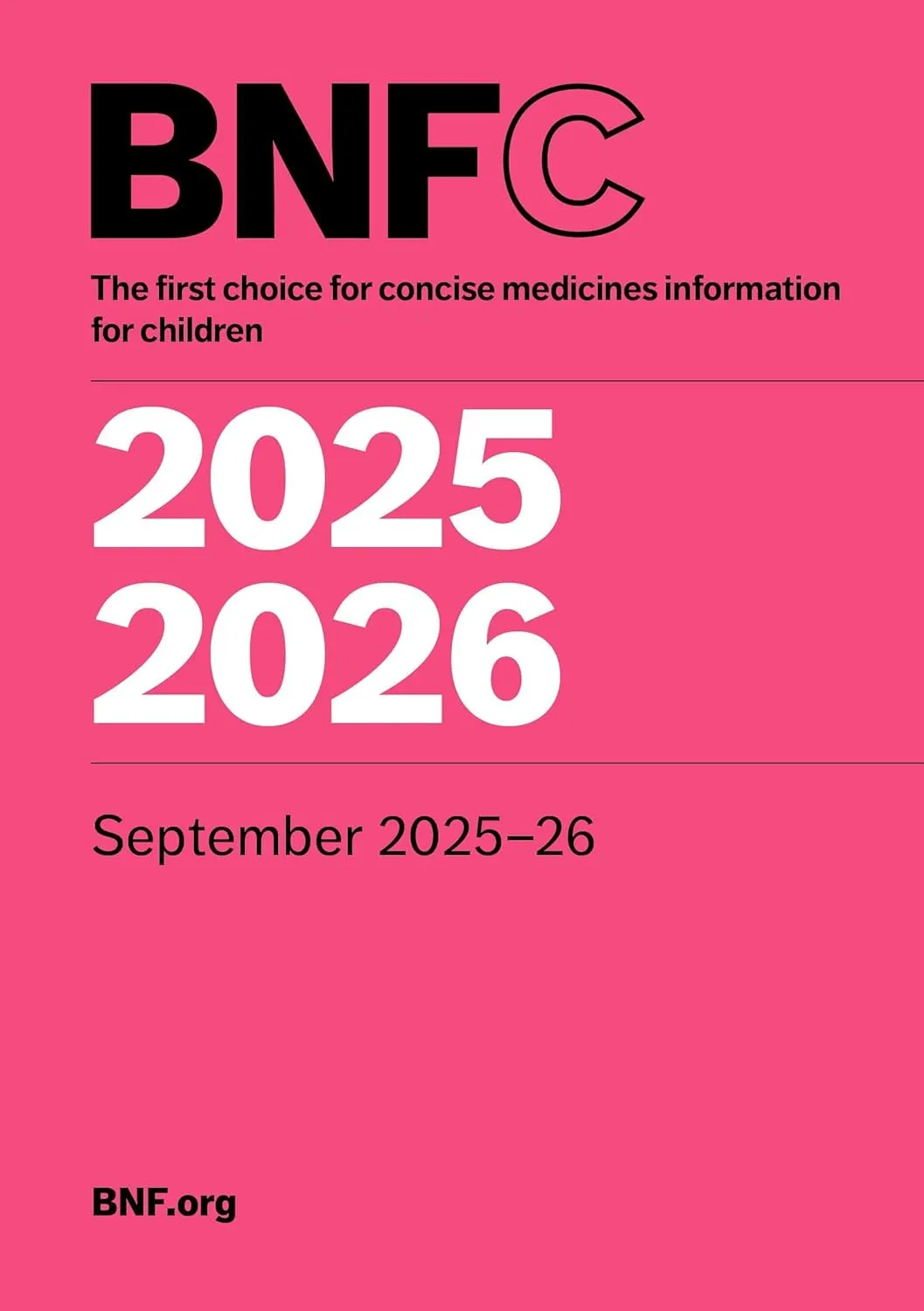 BNF for Children (BNFC): September 2025-26