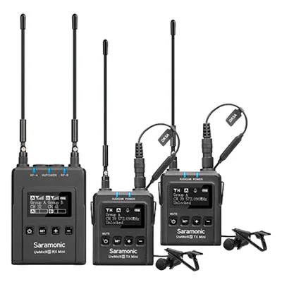 Saramonic 楓笛 UwMic9s Kit2 Mini 一對二 UHF無線麥克風系统