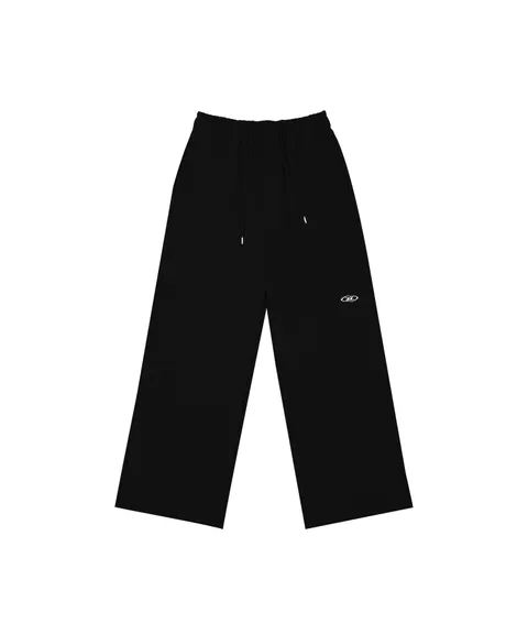 CHROME B LOGO WIDE PANTS [BLACK]