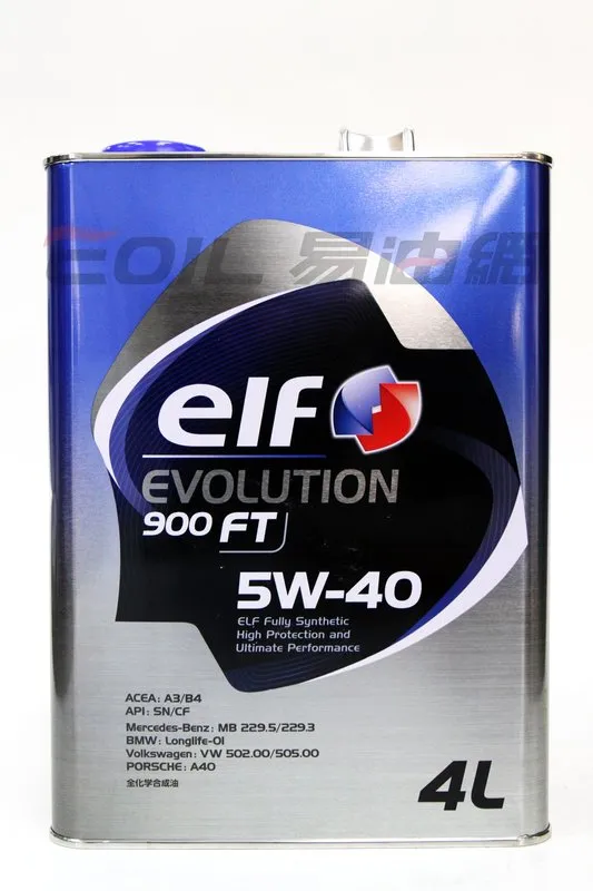 【缺貨】ELF EVOLUTION 900 FT 5W40 日本鐵罐 全合成機油 4L
