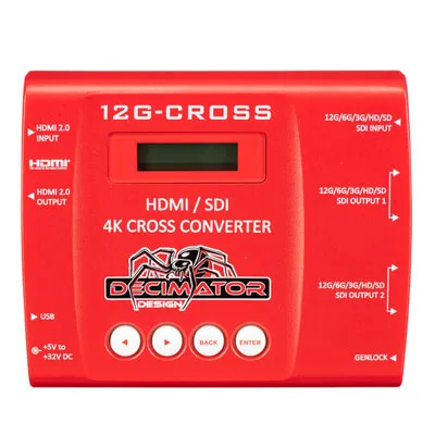 Decimator 紅蜘蛛 12G-CROSS HDMI/SDI 4K 交叉轉換器