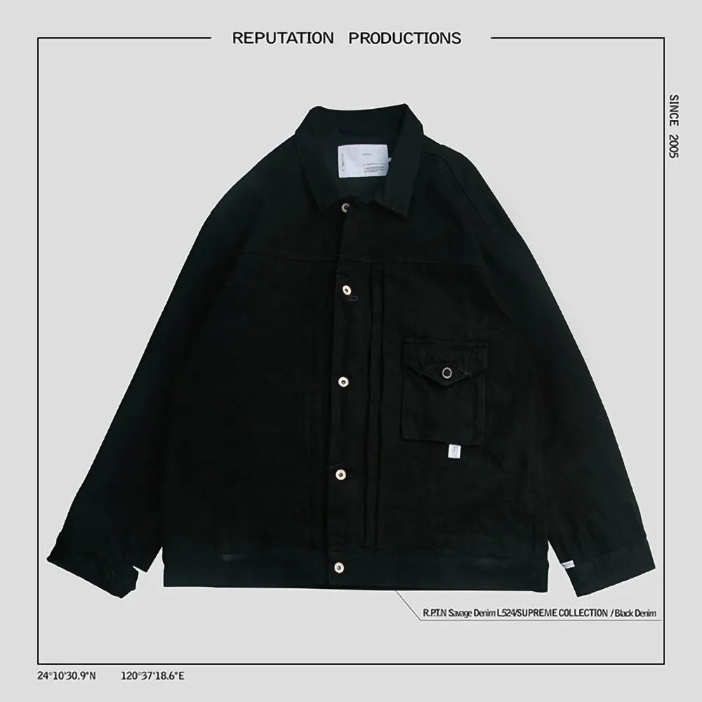 REPUTATION® 2022 -23 R.P.T.N Deluxe Black Denim / Jacket - 黑牛仔外套