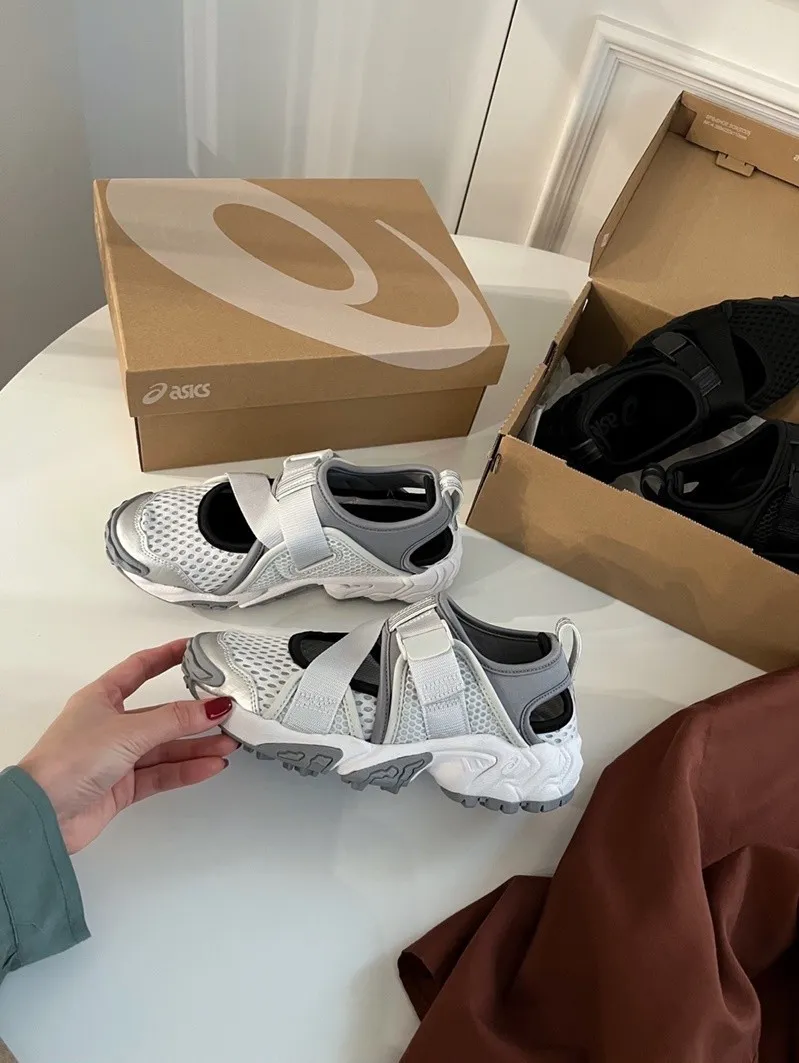 ASICS GEL-FILIMY 綁帶透氣 運動涼鞋 灰銀 1203A165-020