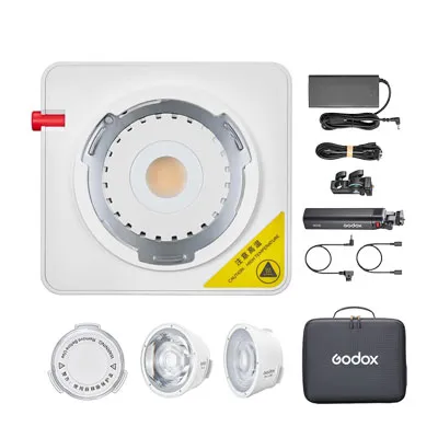 Godox 神牛 ML100R 便攜式 LED攝影燈 RGB全彩 100W BG02電池手把套裝 Kit3