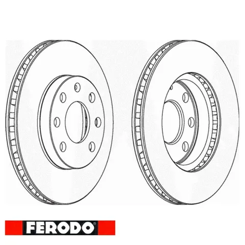 FERODO BRAKE DISCS OPEL CORSA(B) 933~008/ DDF151★ / 前碟