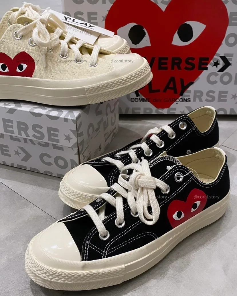 Converse x CDG Play 1970 川久保玲 帆布鞋 低筒 150206C 150207C