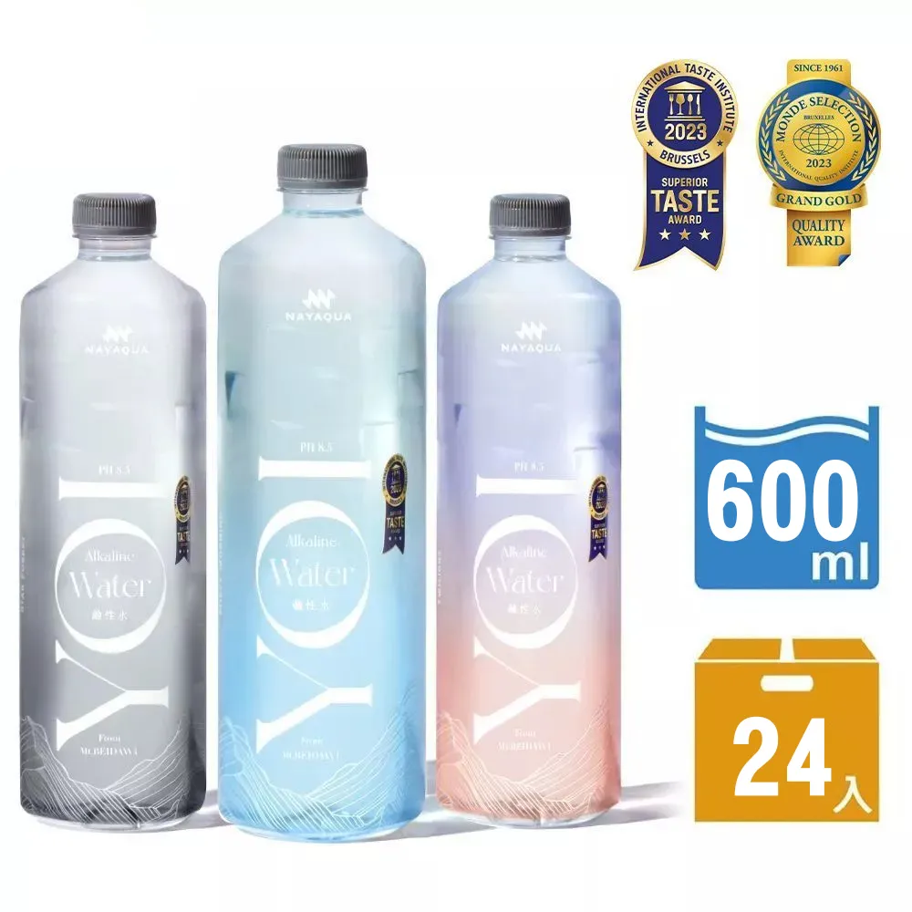 【NAYAQUA 耐雅格生技】YOI鹼性水 600ml (24入/箱)